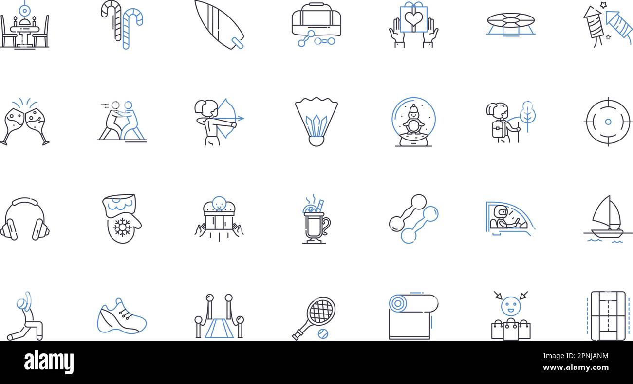Games line icons collection. Strategy, Adventure, Multiplayer, Puzzle ... Games line icons collection. Strategy, Adventure, Multiplayer, Puzzle ...