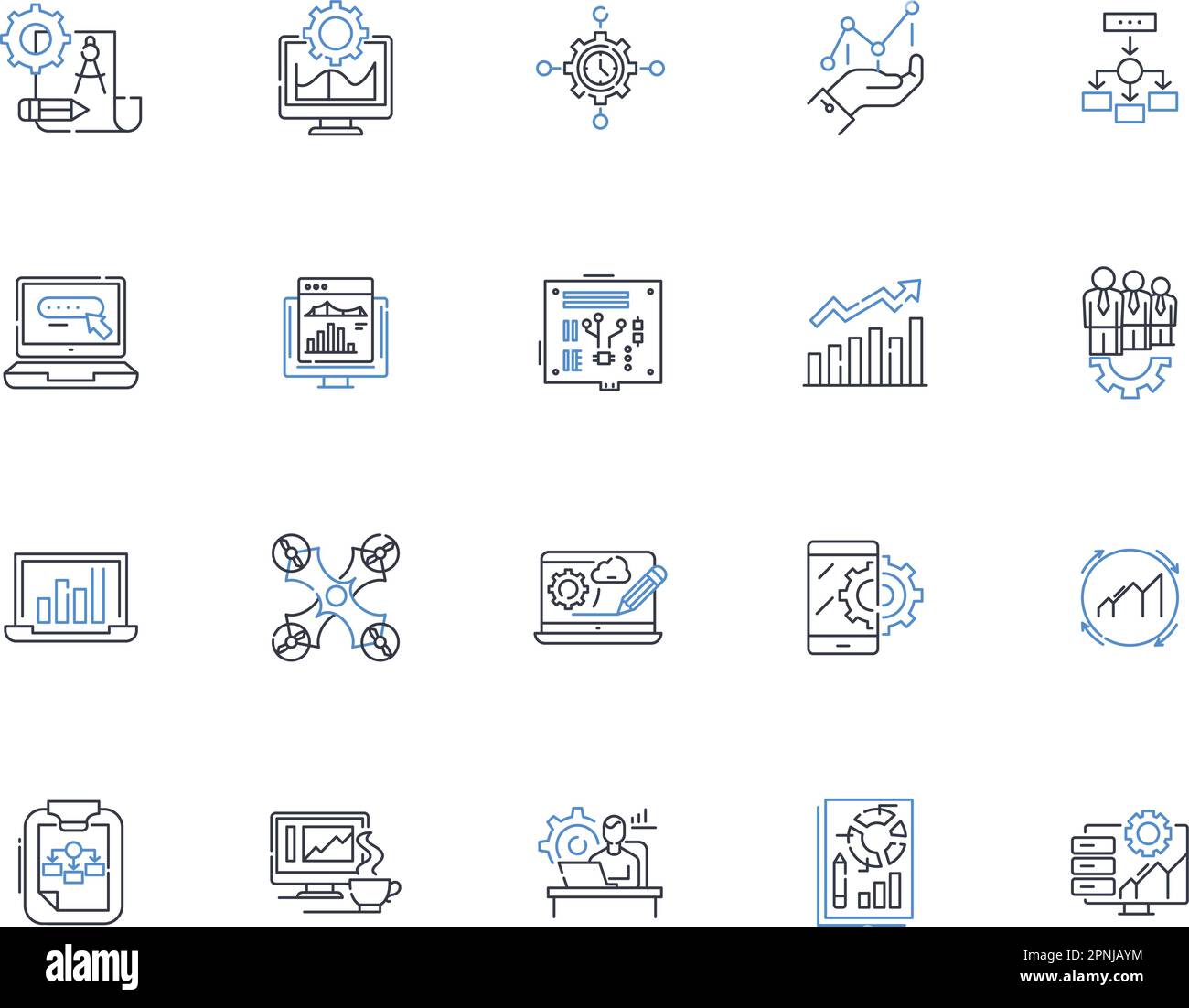 Logos & Symbols line icons collection. Emblem, Icon, Badge, Mark, Crest ...