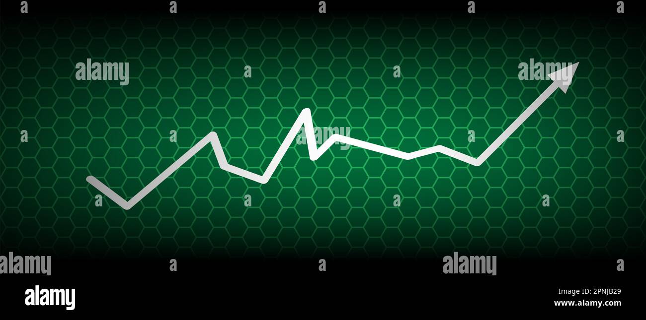 Business graph or candle stick. Cartoon growth progress. Financial ...