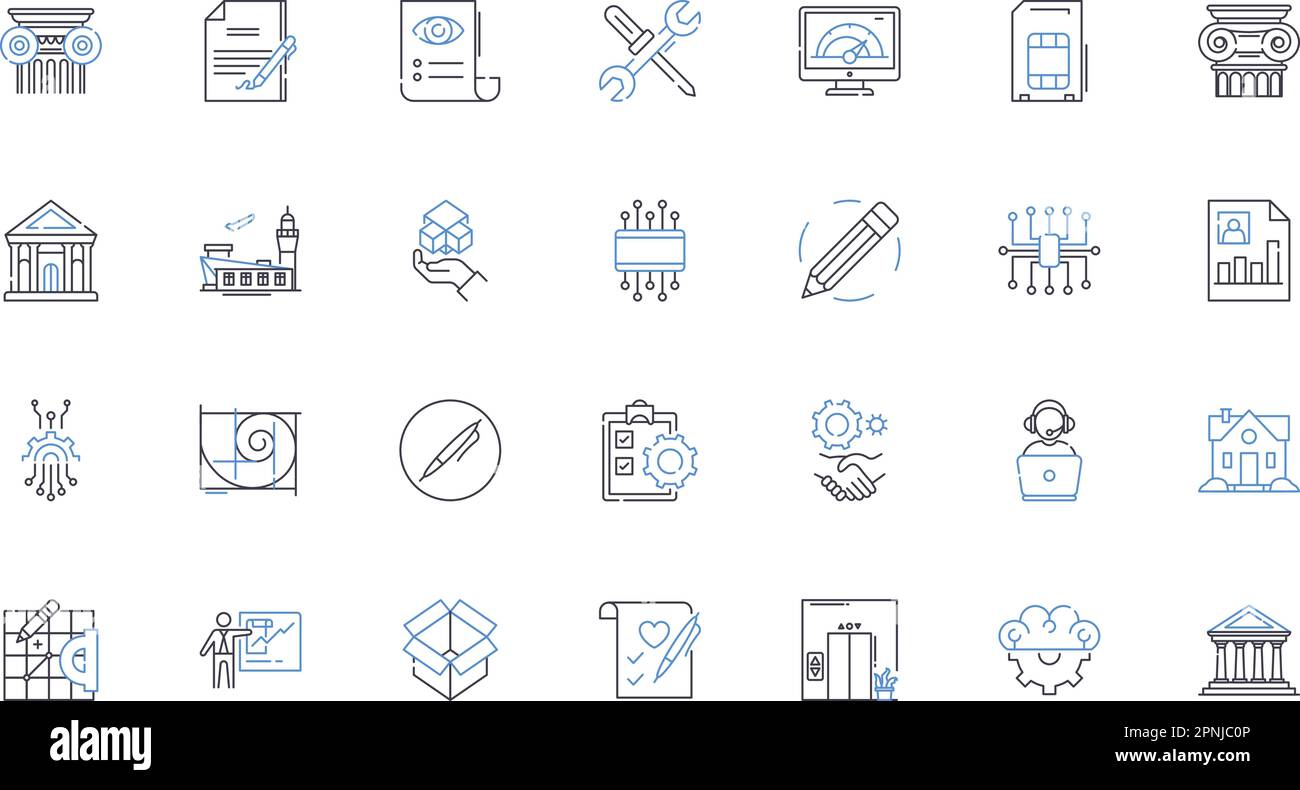 Legal Jargon line icons collection. Liability, Indictment, Litigation ...