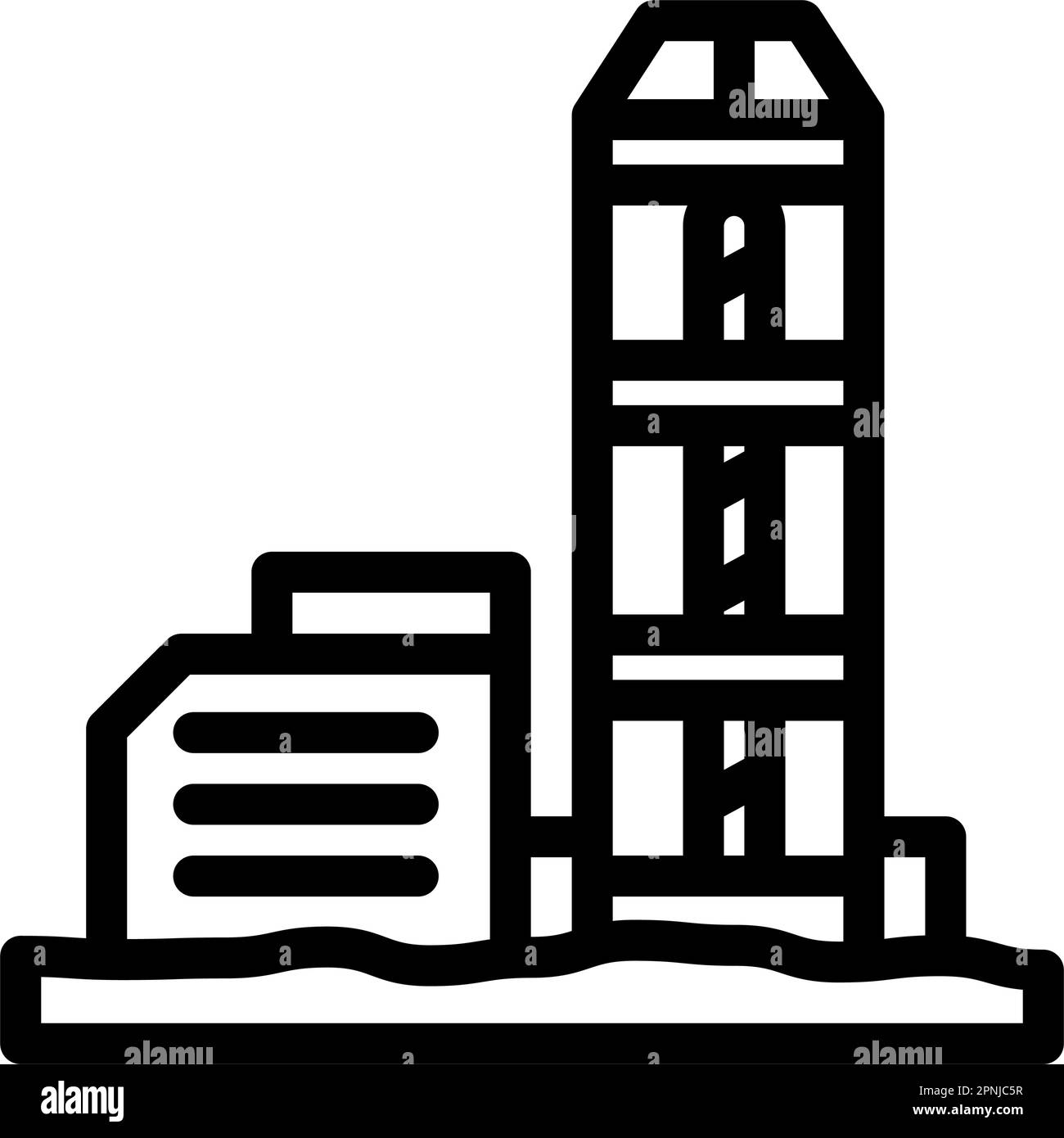 core drilling steel production line icon vector illustration Stock ...