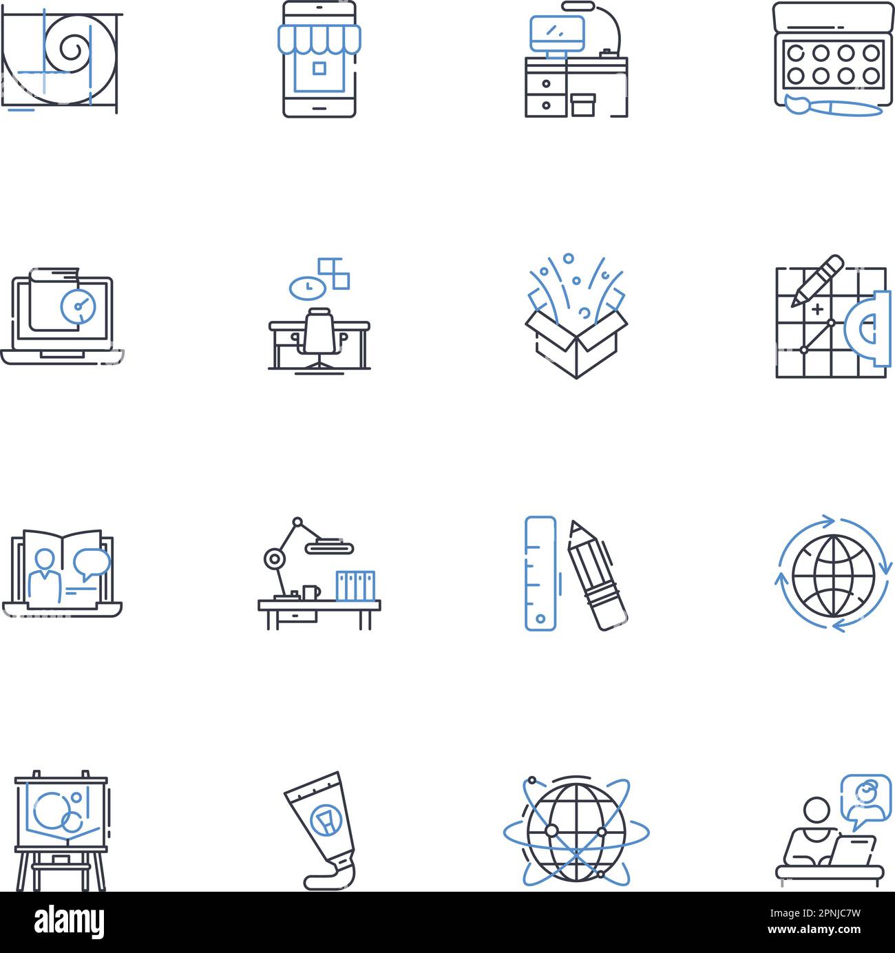 Temp line icons collection. Hot, Warm, Cold, Chilly, Freezing, Frigid ...