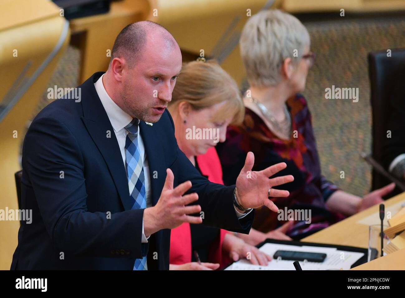 Edinburgh Scotland, UK 19 April 2023. Neil Gray, Cabinet Secretary for ...