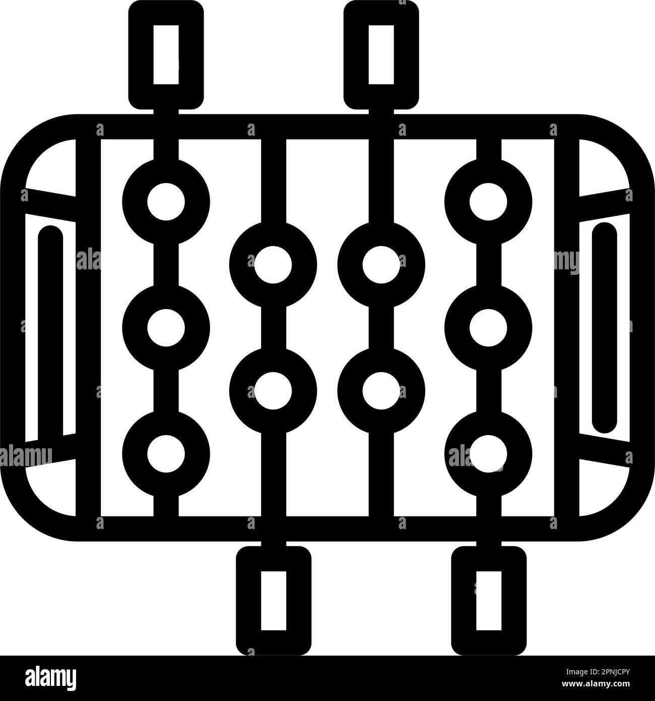 Children playing table soccer Stock Vector Images - Alamy