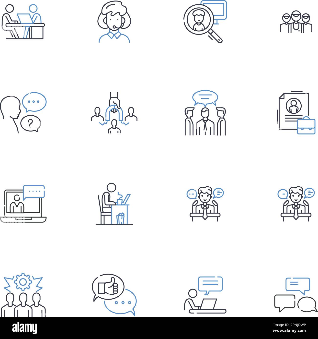 Agent line icons collection. undercover, informant, operative, handler ...