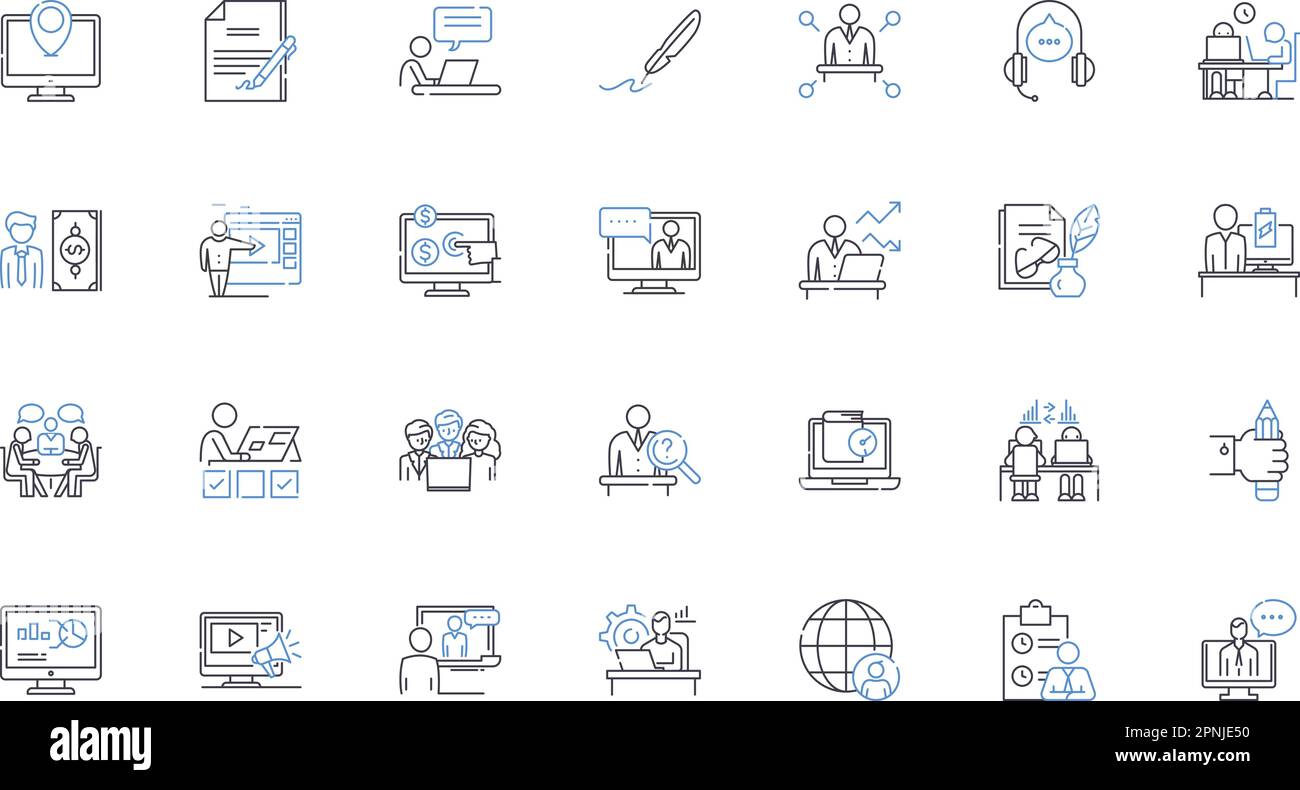 Stewardship line icons collection. Responsibility, Accountability, Management, Conservation ...