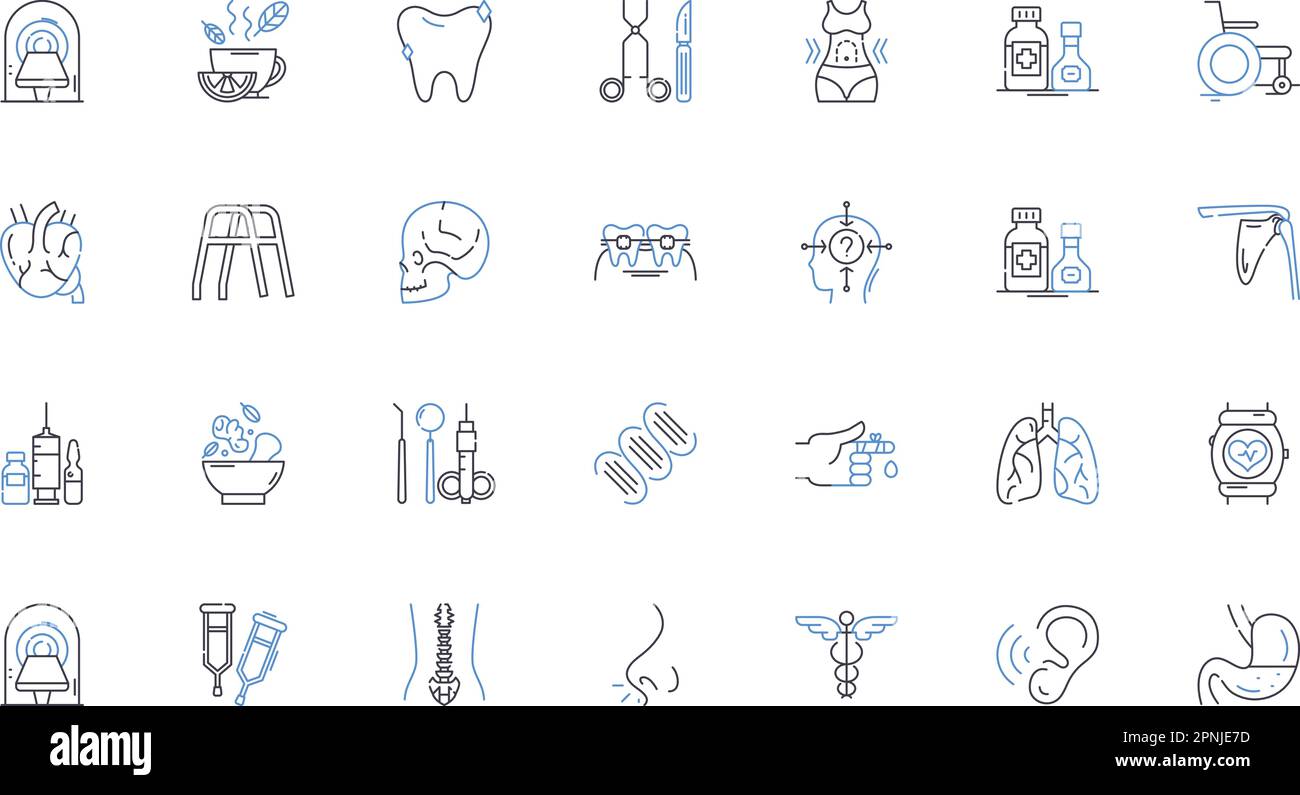 Well-being appraisal line icons collection. Assessment, Evaluation ...
