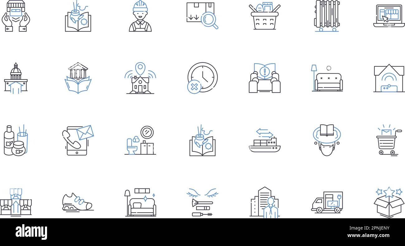 Collaborative teamwork line icons collection. Synergy, Partnership ... Collaborative teamwork line icons collection. Synergy, Partnership ...