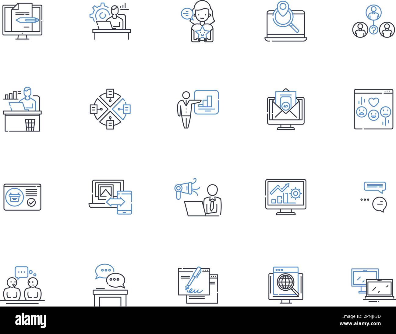 Web education line icons collection. E-learning, Online classes ... Web education line icons collection. E-learning, Online classes ...