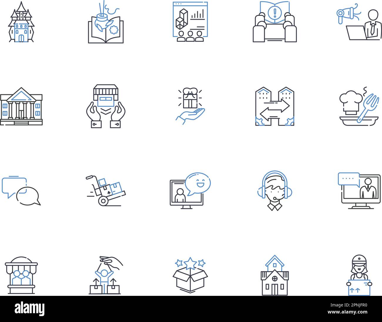 Modern living line icons collection. Innovation, Technology, Minimalism ...