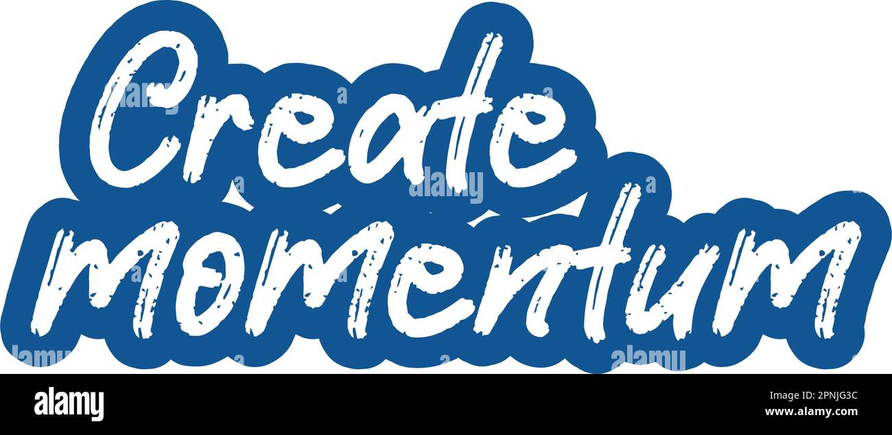 Create momentum motivational and inspirational lettering colorful style ...