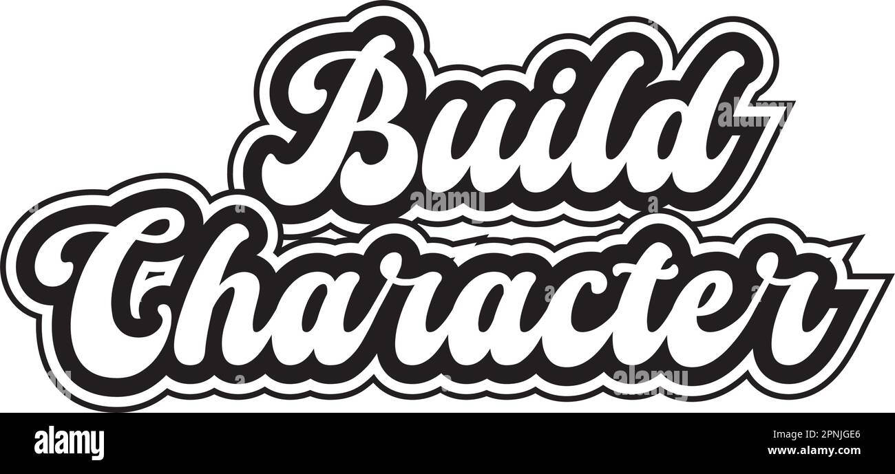 Build character motivational and inspirational lettering text ...