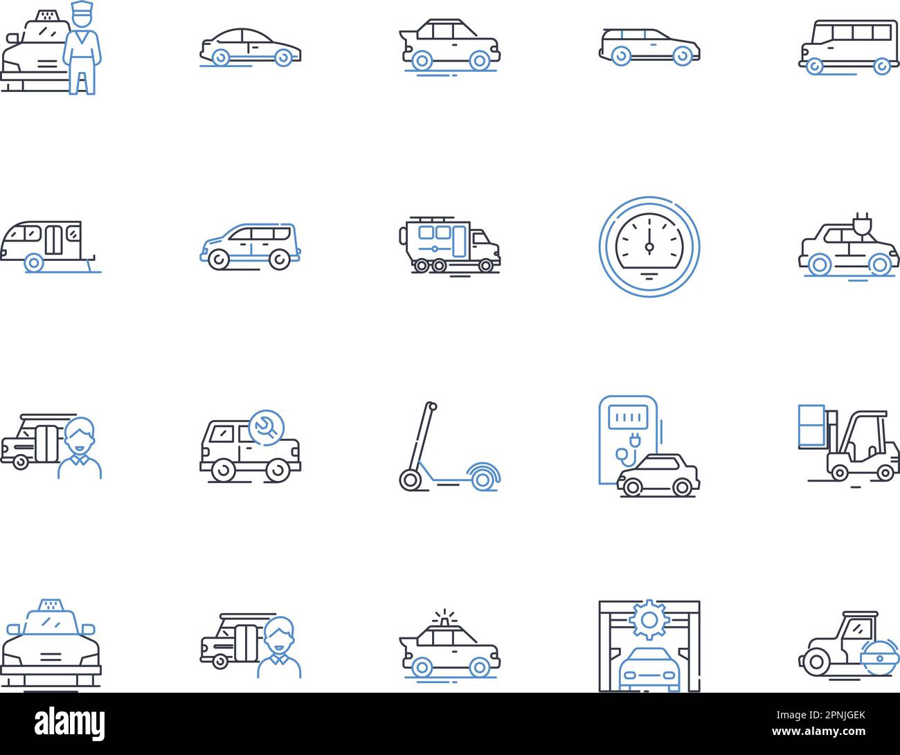 Transfer line icons collection. Exchange, Shift, Movement, Conversion ...