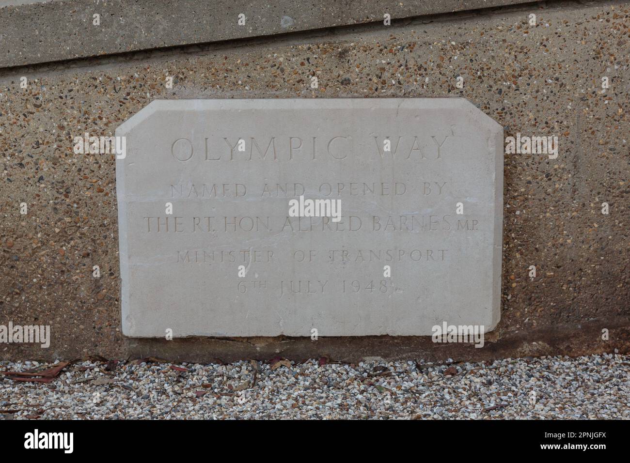 Olympic Way, Wembley Park, UK. 19th April 2023. The restoration of the ...