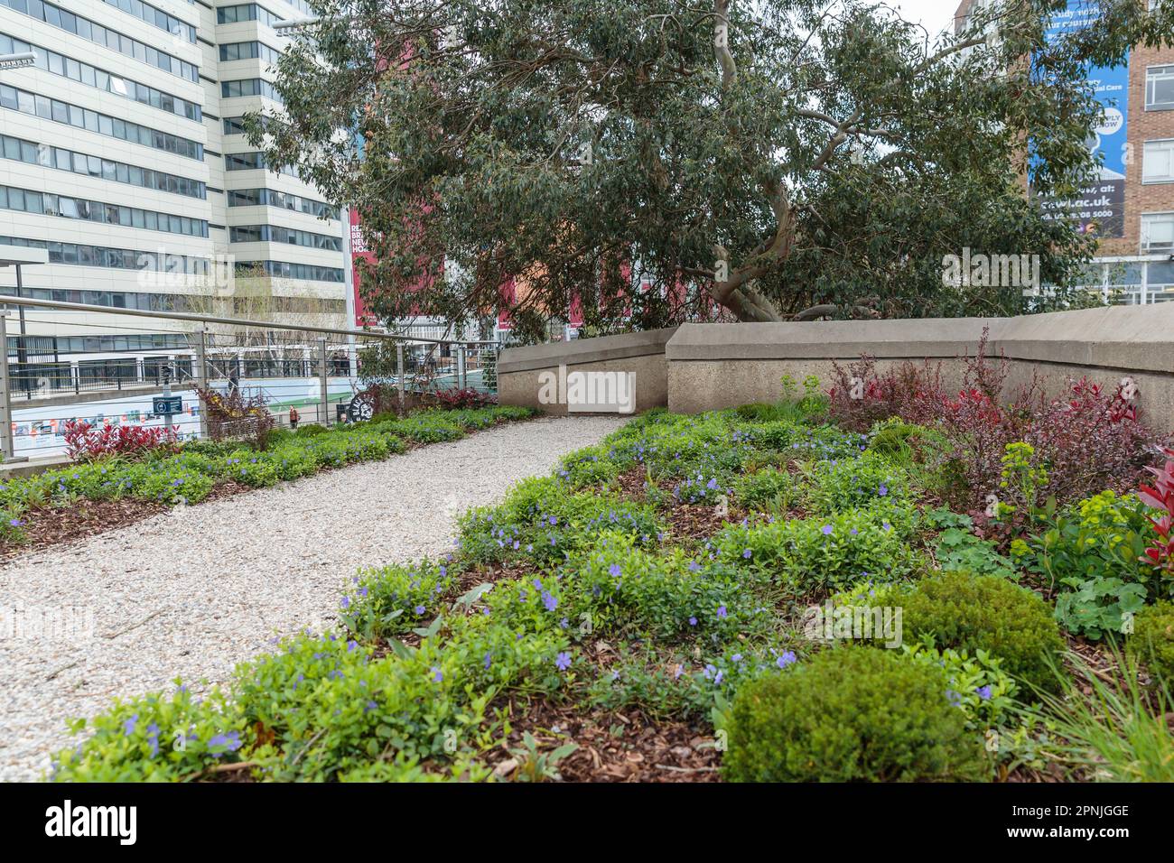 Olympic Way, Wembley Park, UK. 19th April 2023. The restoration of the ...