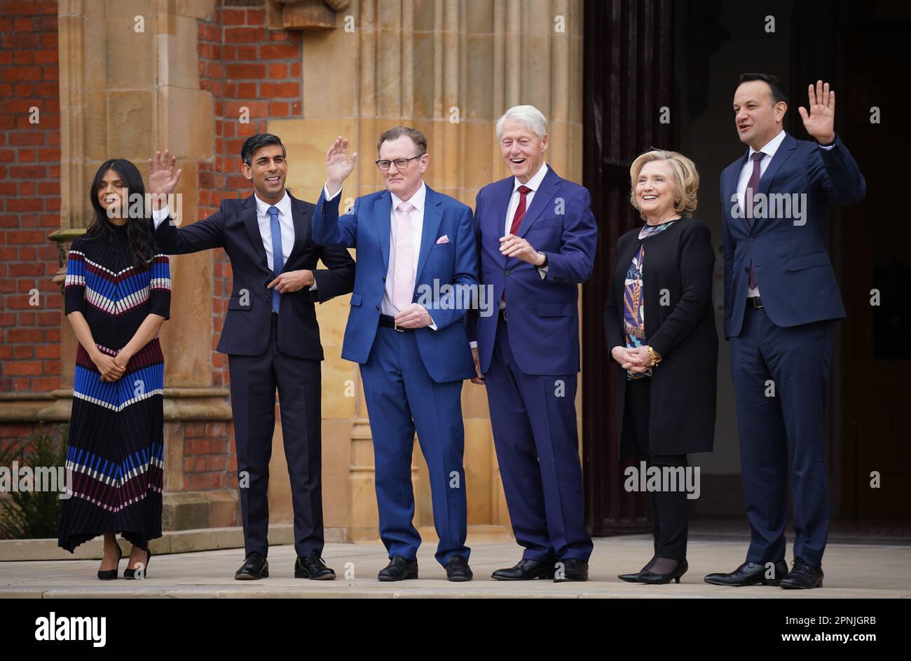 (Left-right) Akshata Murthy, Prime Minister Rishi Sunak, Vice ...