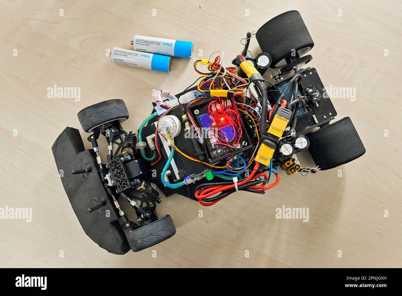 Pilsen, Czech Republic. 19th Apr, 2023. Students presents racing RC ...