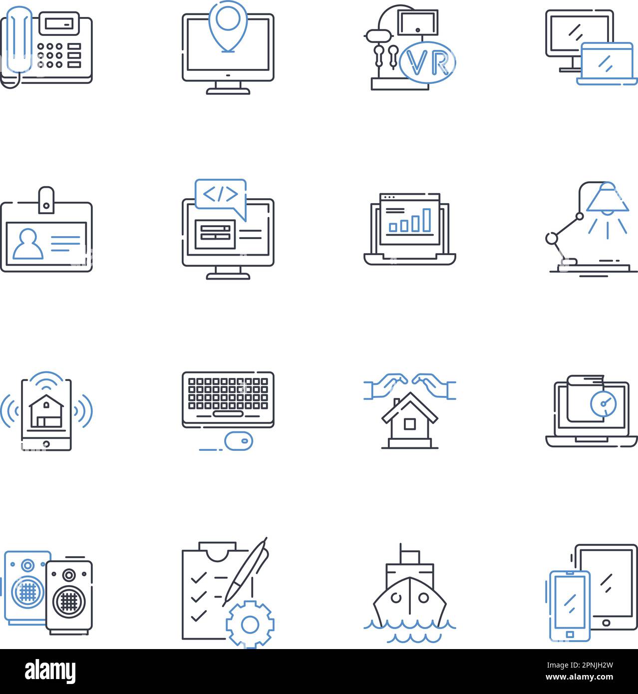 Software Industry Line Icons Collection Programming Development Coding Applications Tools