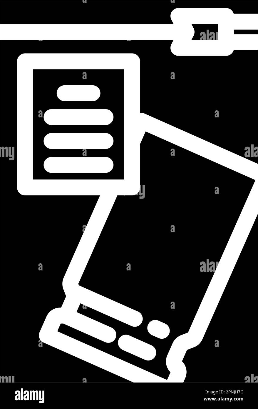 bullet casing crime glyph icon vector illustration Stock Vector Image ...