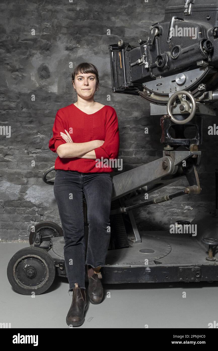 Brussels, Belgium. 19th Apr, 2023. Producer Alice Lemaire poses for the ...