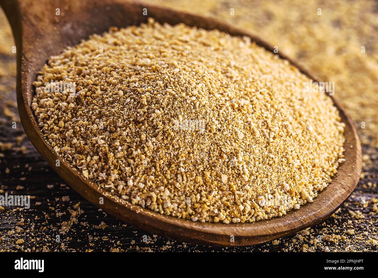 ground flour and toasted Brazilian cassava, called polvilho, cassava ...
