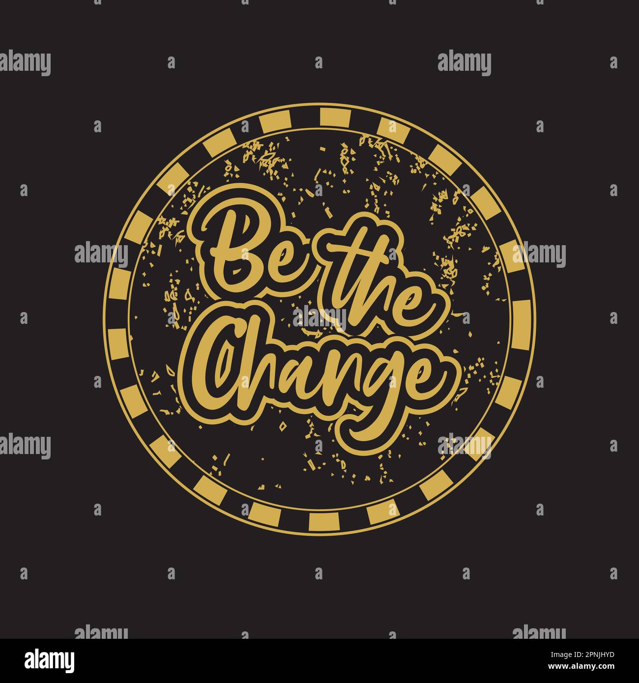 Be the change motivational and inspirational lettering circle colorful ...
