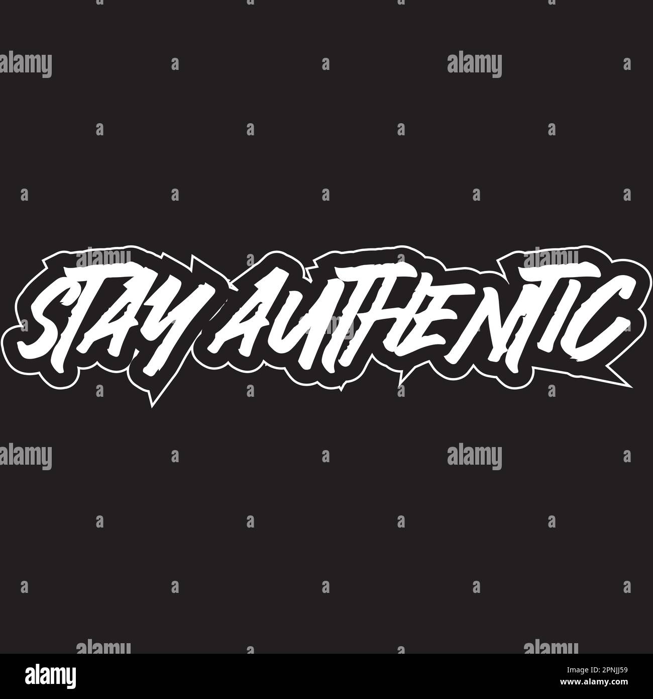 Authentic lettering Stock Vector Images - Alamy