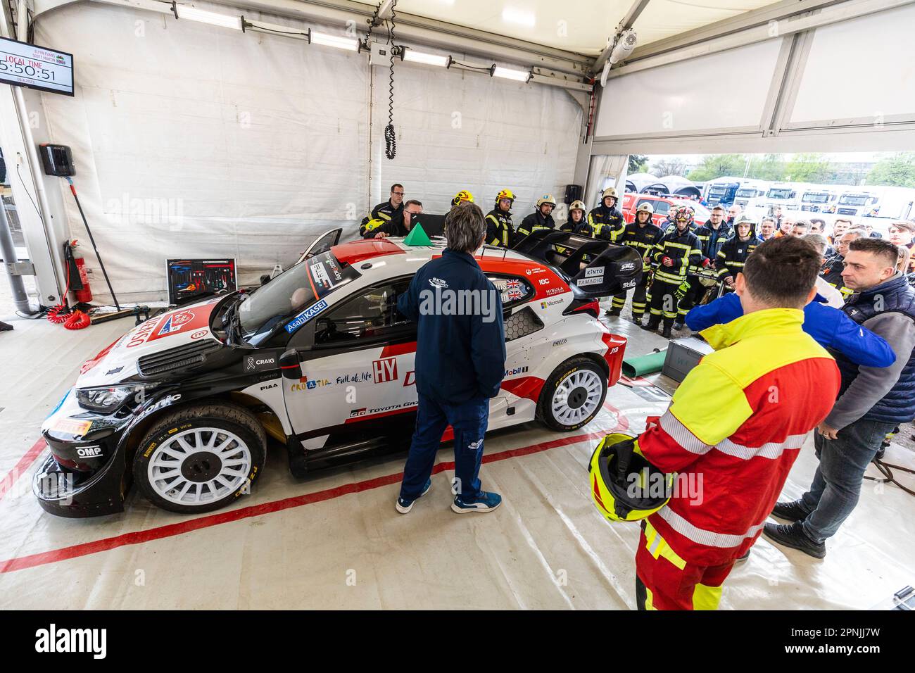 Zagreb, Croatie. 19th Apr, 2023. ambiance during the Croatia Rally 2023 ...