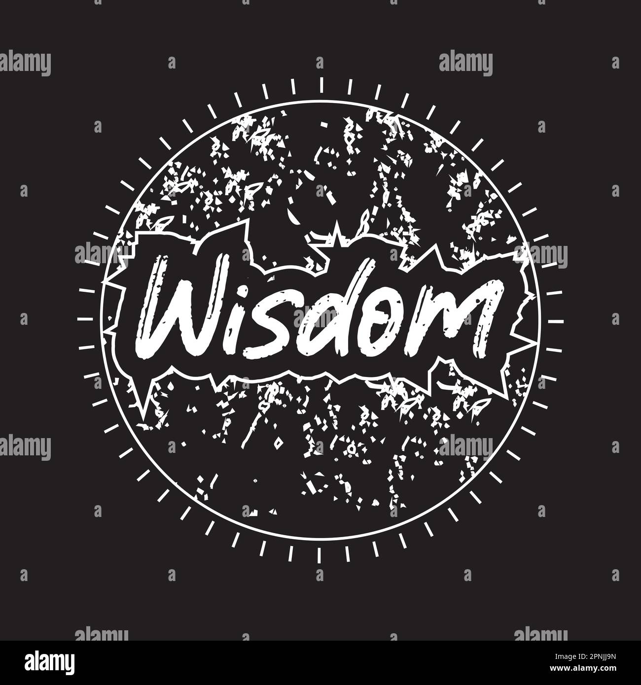 Wisdom motivational and inspirational lettering circle text typography ...