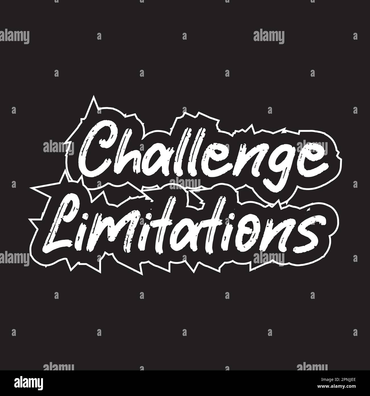 Challenge limitations motivational and inspirational lettering text ...