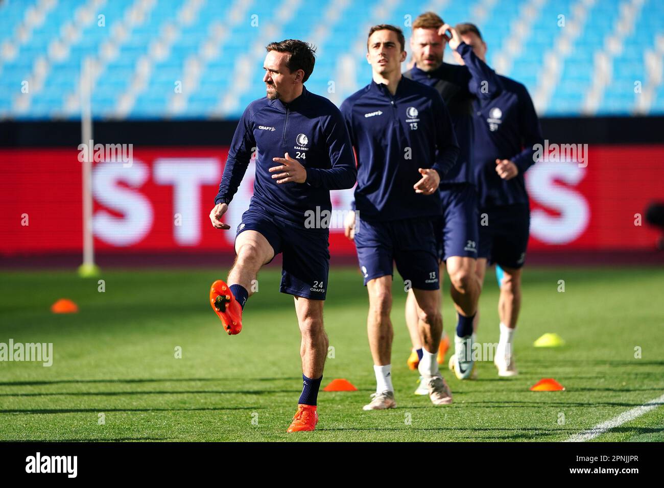KAA Gent's Sven Kums during a training session at the London Stadium ...