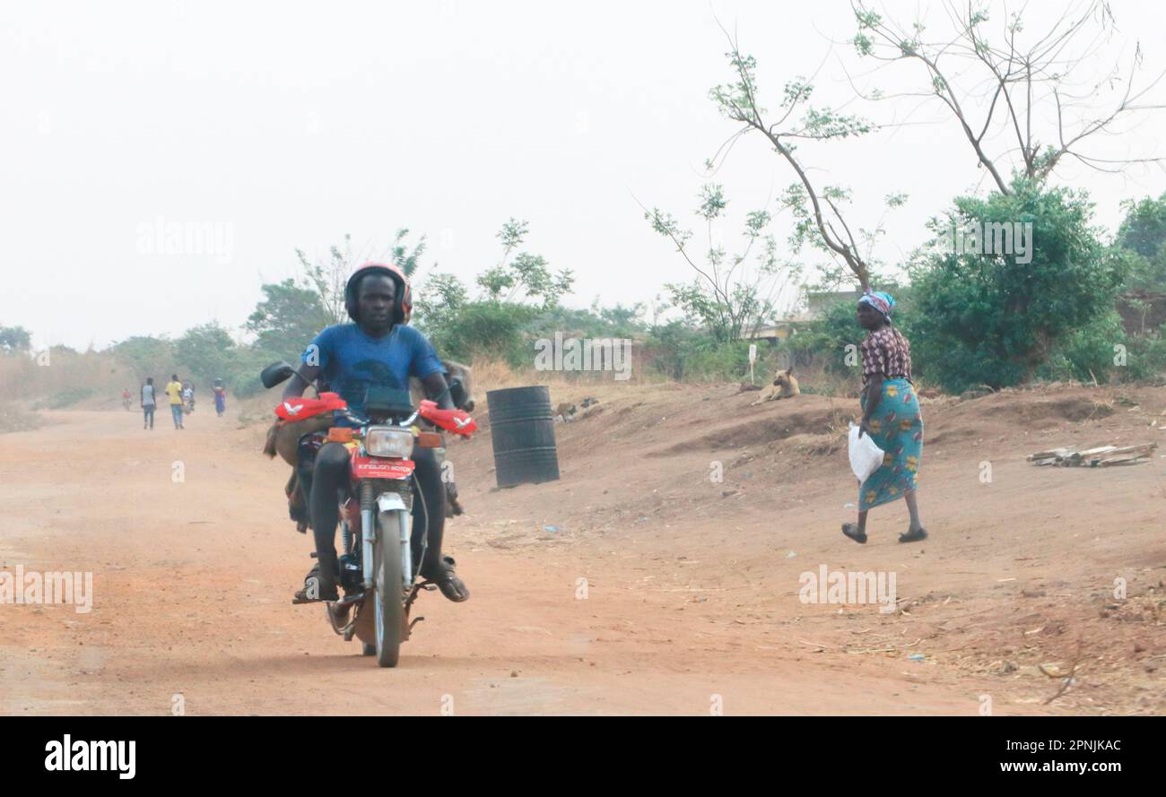 African hands on motorbike hi-res stock photography and images - Alamy