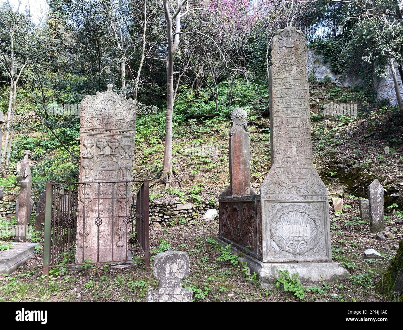 Kandilli Historical Cemetery, located in Istanbul, Turkey, stands out ...