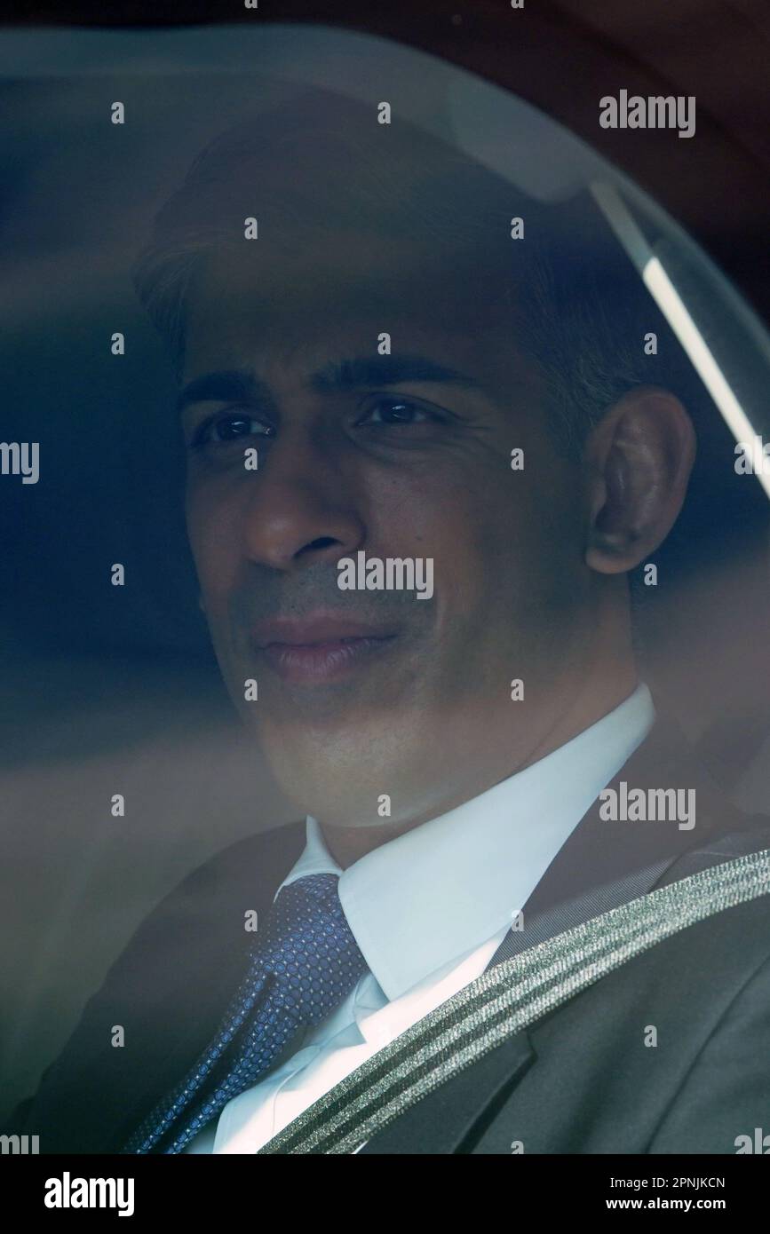 Prime Minister Rishi Sunak, arrives for a gala diner at Hillsborough ...