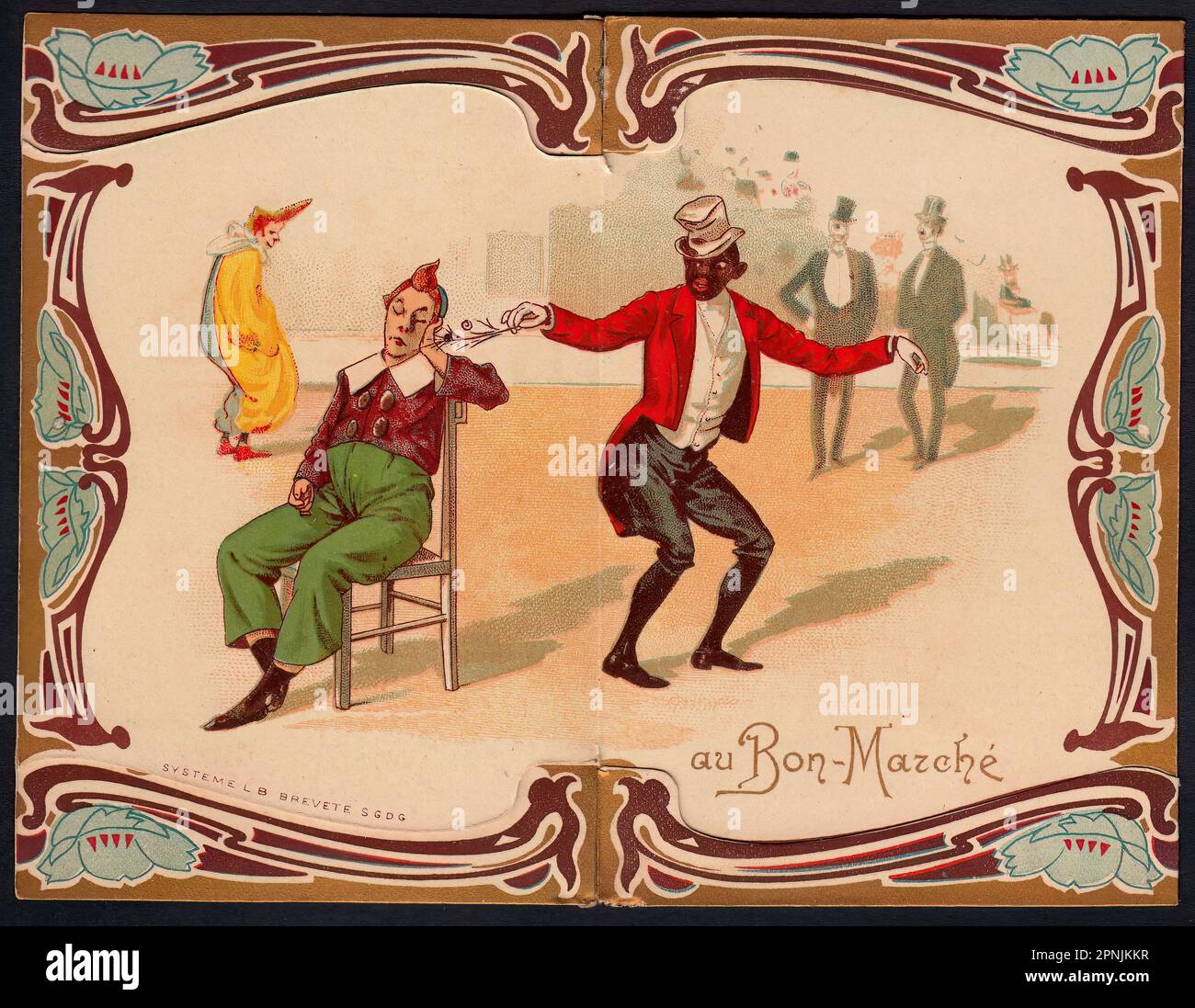 The Circus, 1904 - Vintage French Tradecard, Belle Epoque Era Stock ...