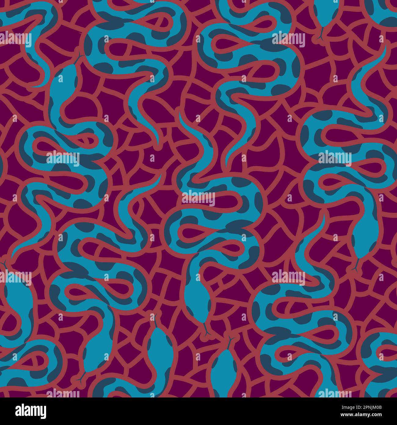 Vector pattern with snakes Stock Vector Image & Art - Alamy