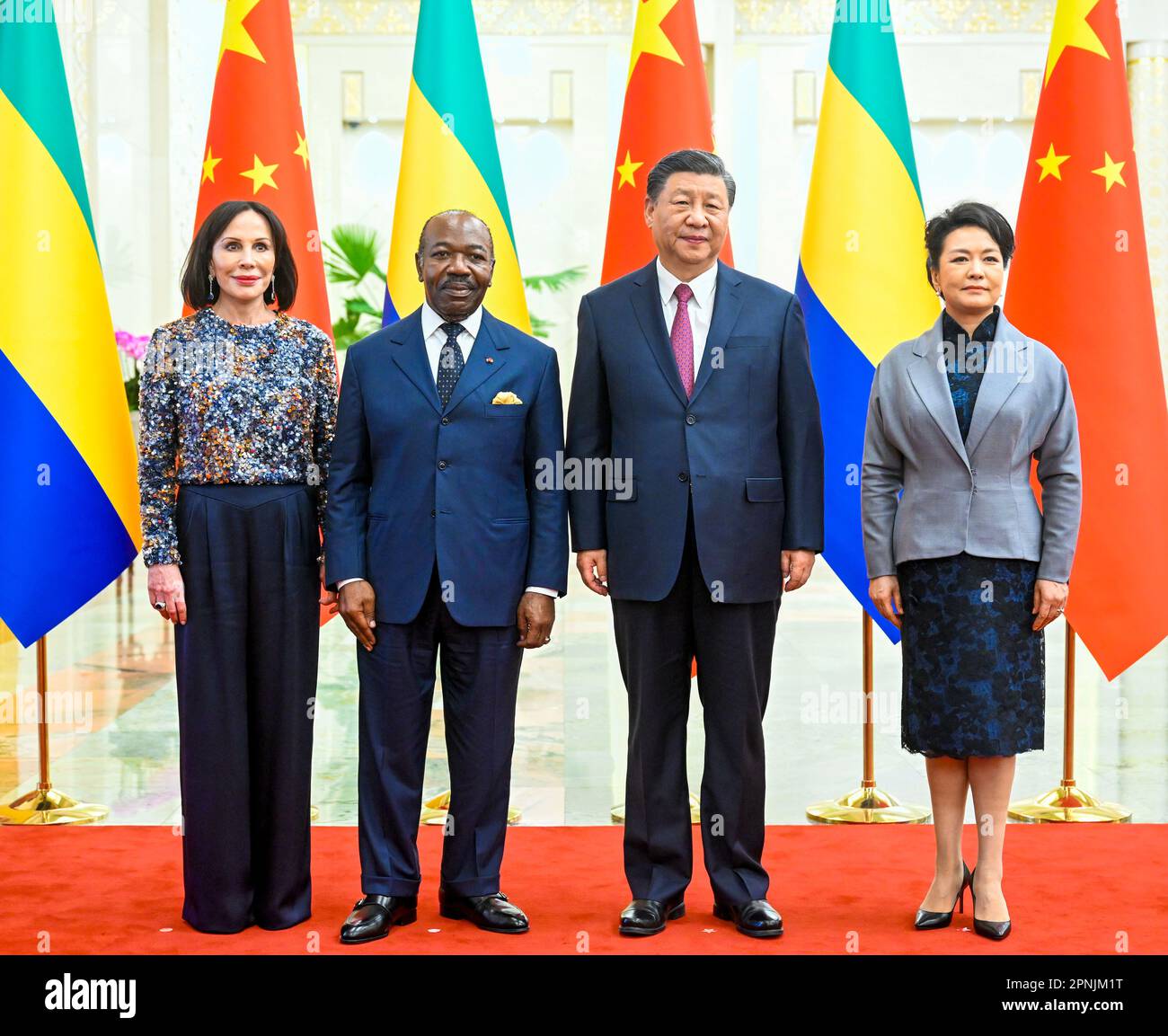 Beijing, China. 19th Apr, 2023. Chinese President Xi Jinping and his ...