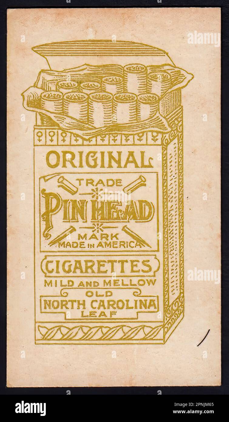 Pinhead - Vintage Cigarette Card Packet Back, pre-communist era Stock ...