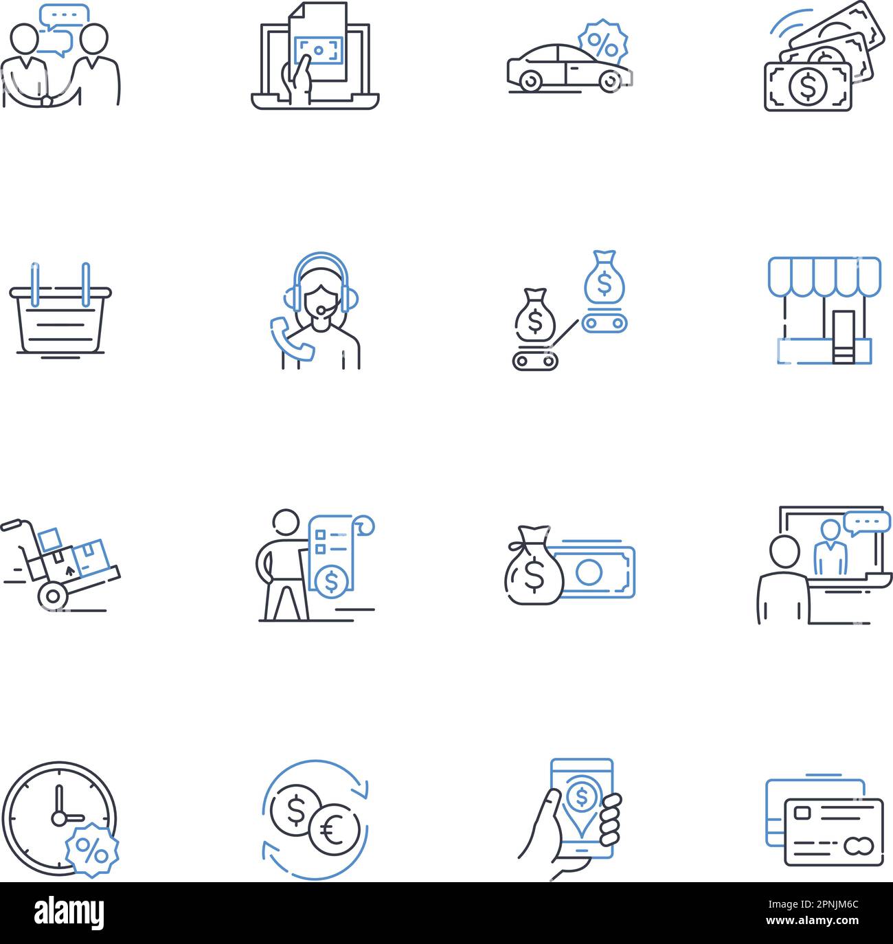 Competitive planning line icons collection. Analysis, Strategy, Tactics ...