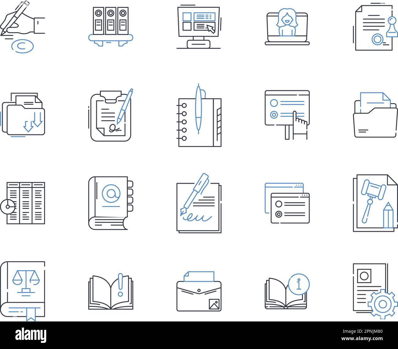 Additional studies line icons collection. Research, Expansion ...