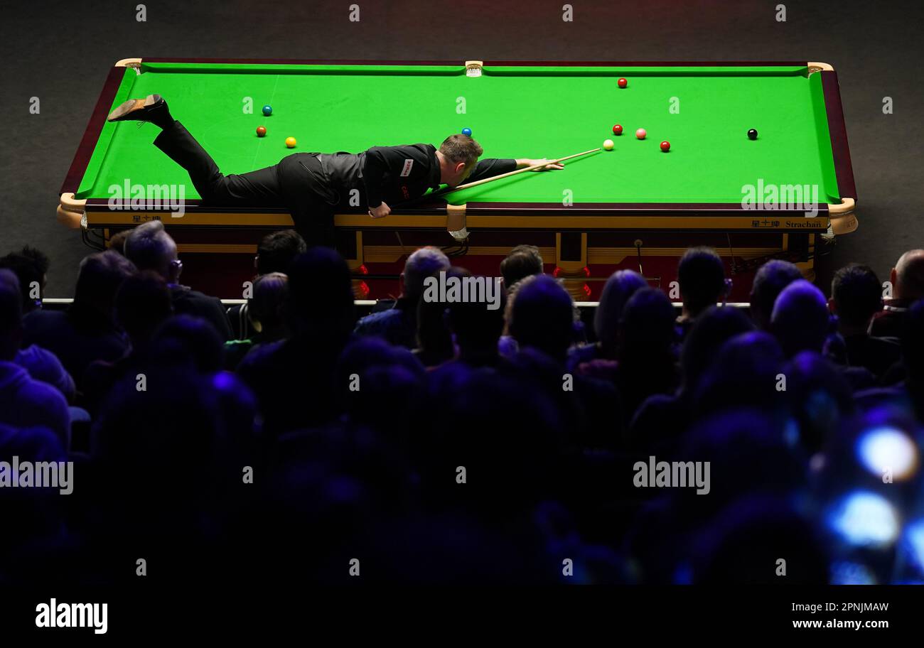 Mark Selby during his match with Matthew Selt during day five of the ...