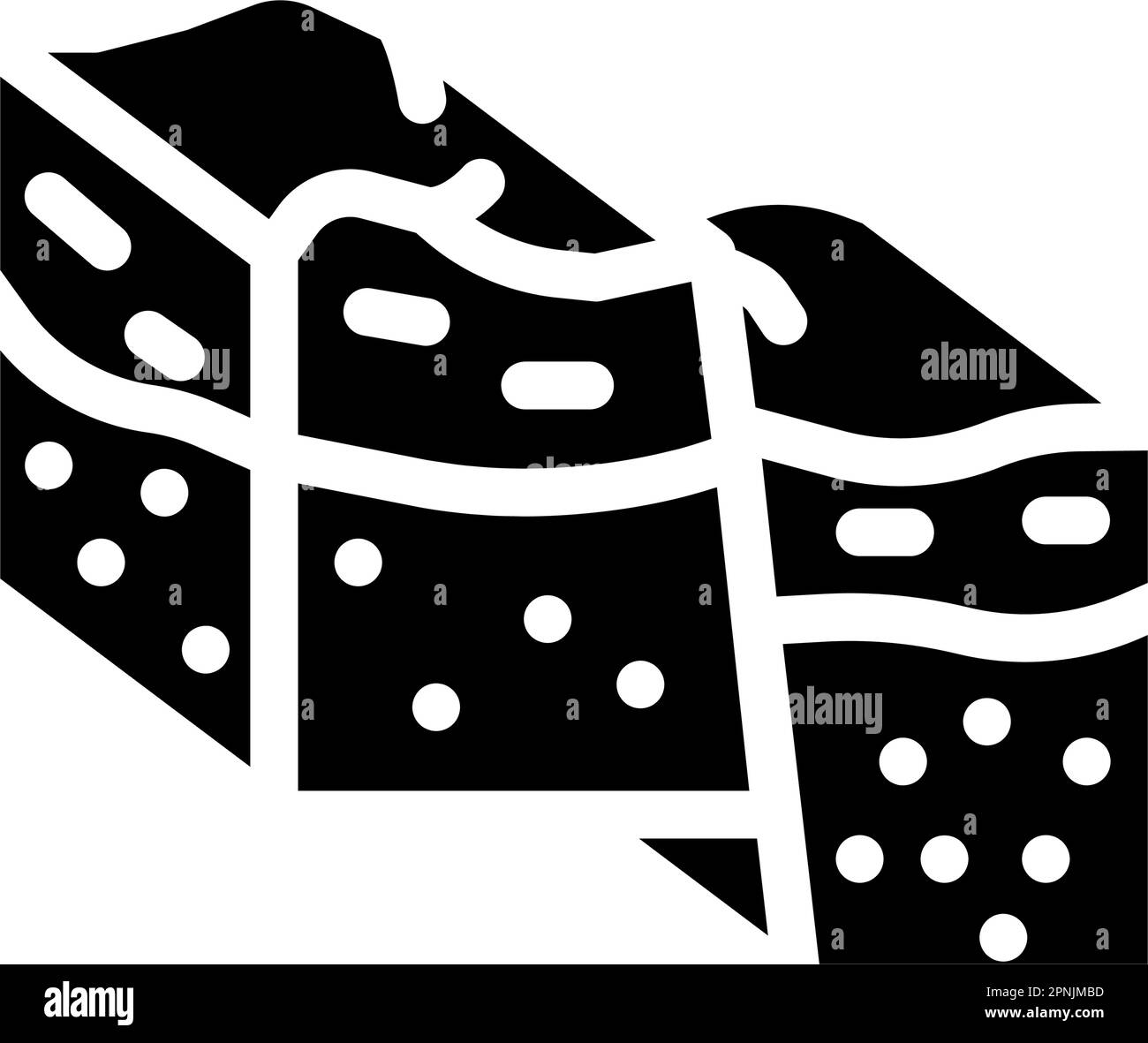 compression reverse earthquake glyph icon vector illustration Stock ...