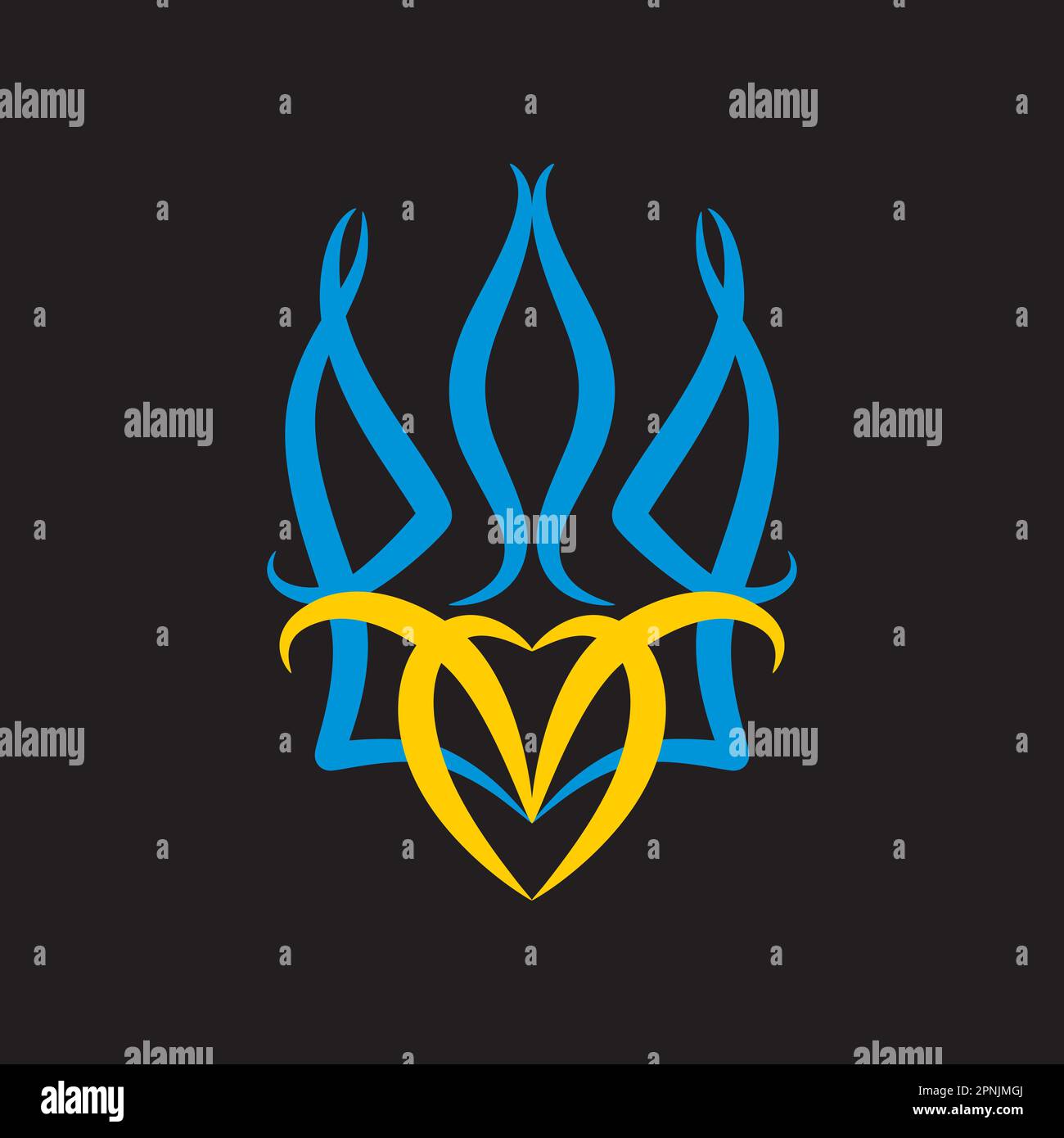 Logo of ukraine Stock Vector Images - Alamy