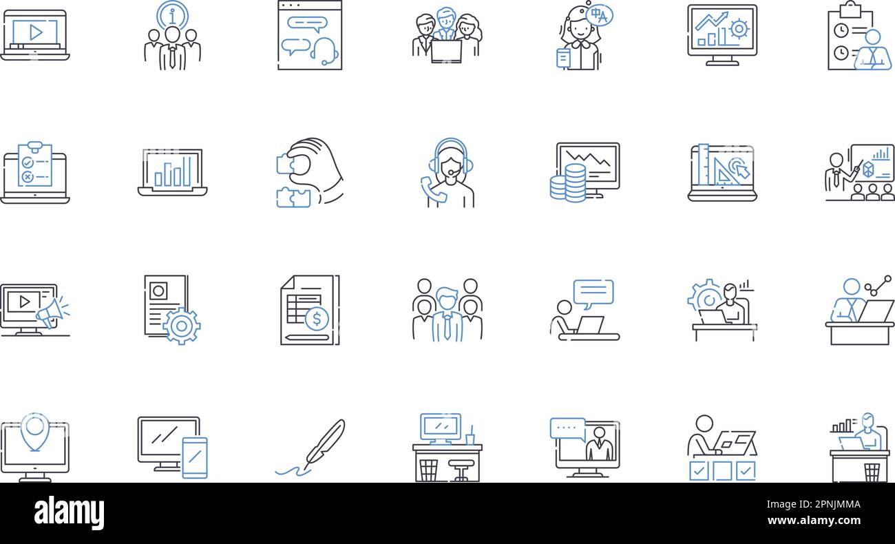 Operations and logistics line icons collection. Efficiency ... Operations and logistics line icons collection. Efficiency ...
