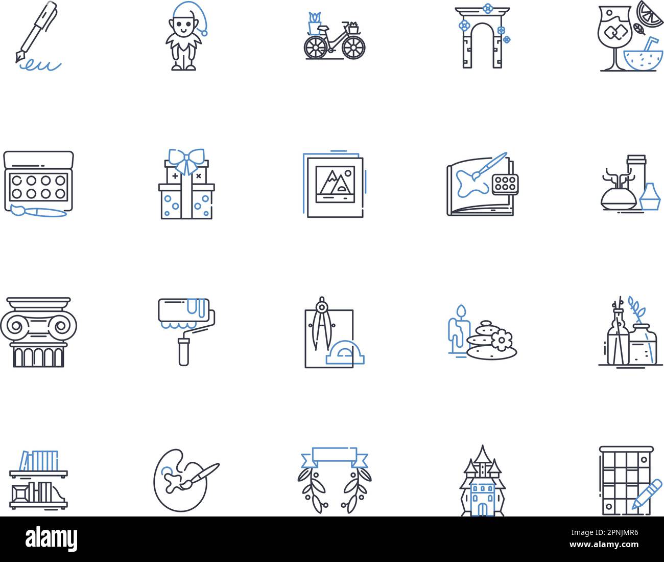 Progressive line icons collection. Innovative, Forward-thinking ...