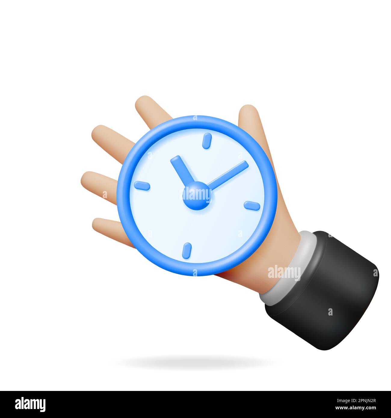 3d Analog Chronometer Timer Counter In Hand Stock Vector Image And Art