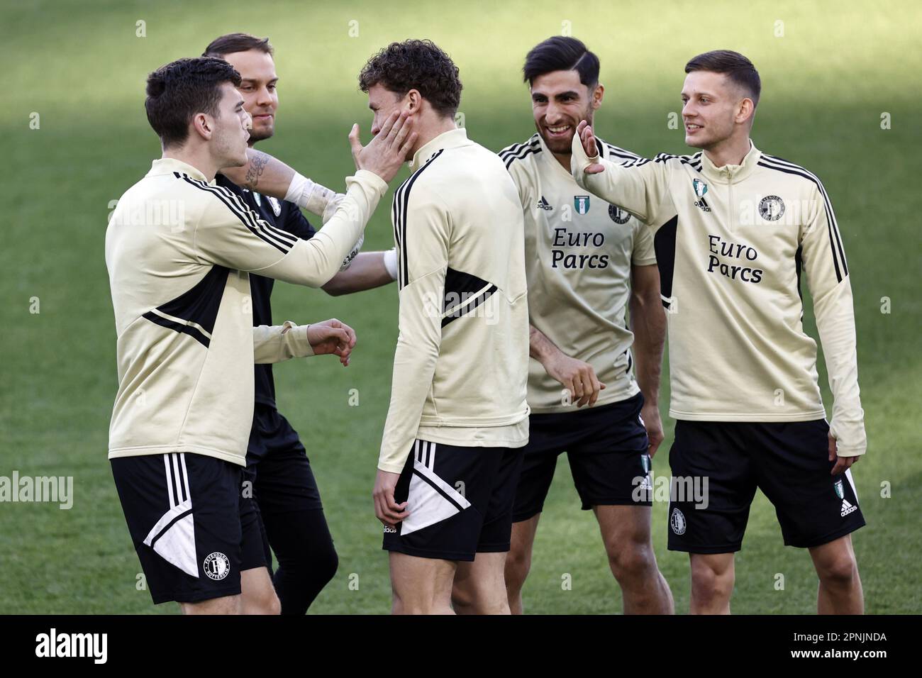 ROME - (lr) Jacob Rasmussen of Feyenoord, Feyenoord goalkeeper Timon ...