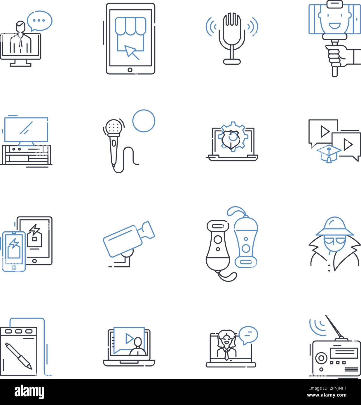 E-commerce industry line icons collection. Online, Shopping, Retail ... E-commerce industry line icons collection. Online, Shopping, Retail ...