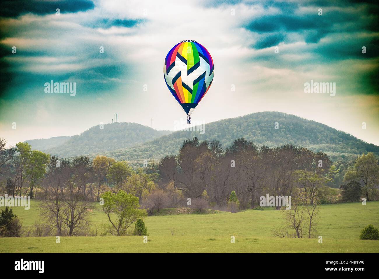 Air Balloon Valley Stock Photo - Alamy