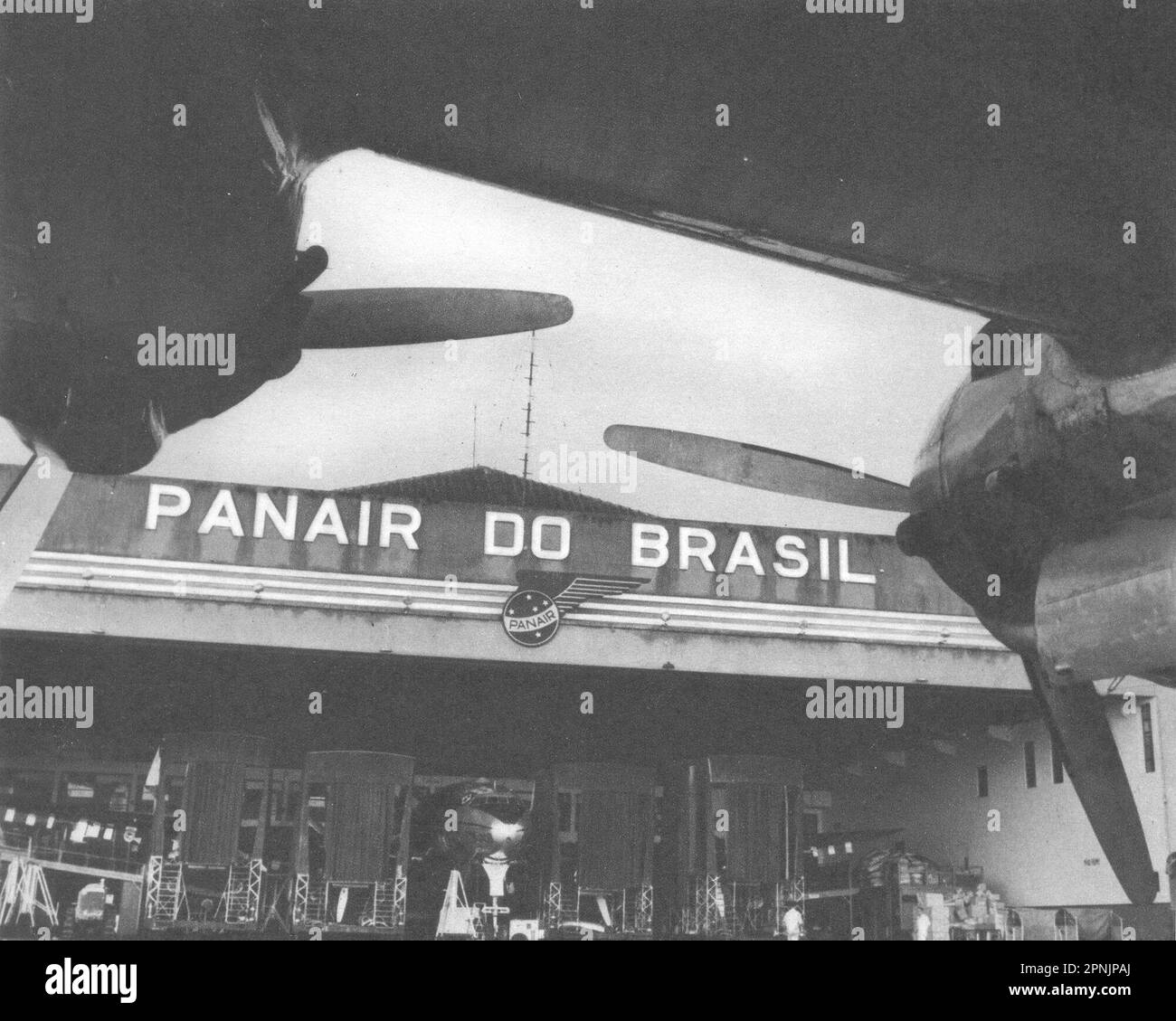 BRAZIL. Rio de Janeiro. L'Aéroport Airport 1951 old vintage print ...